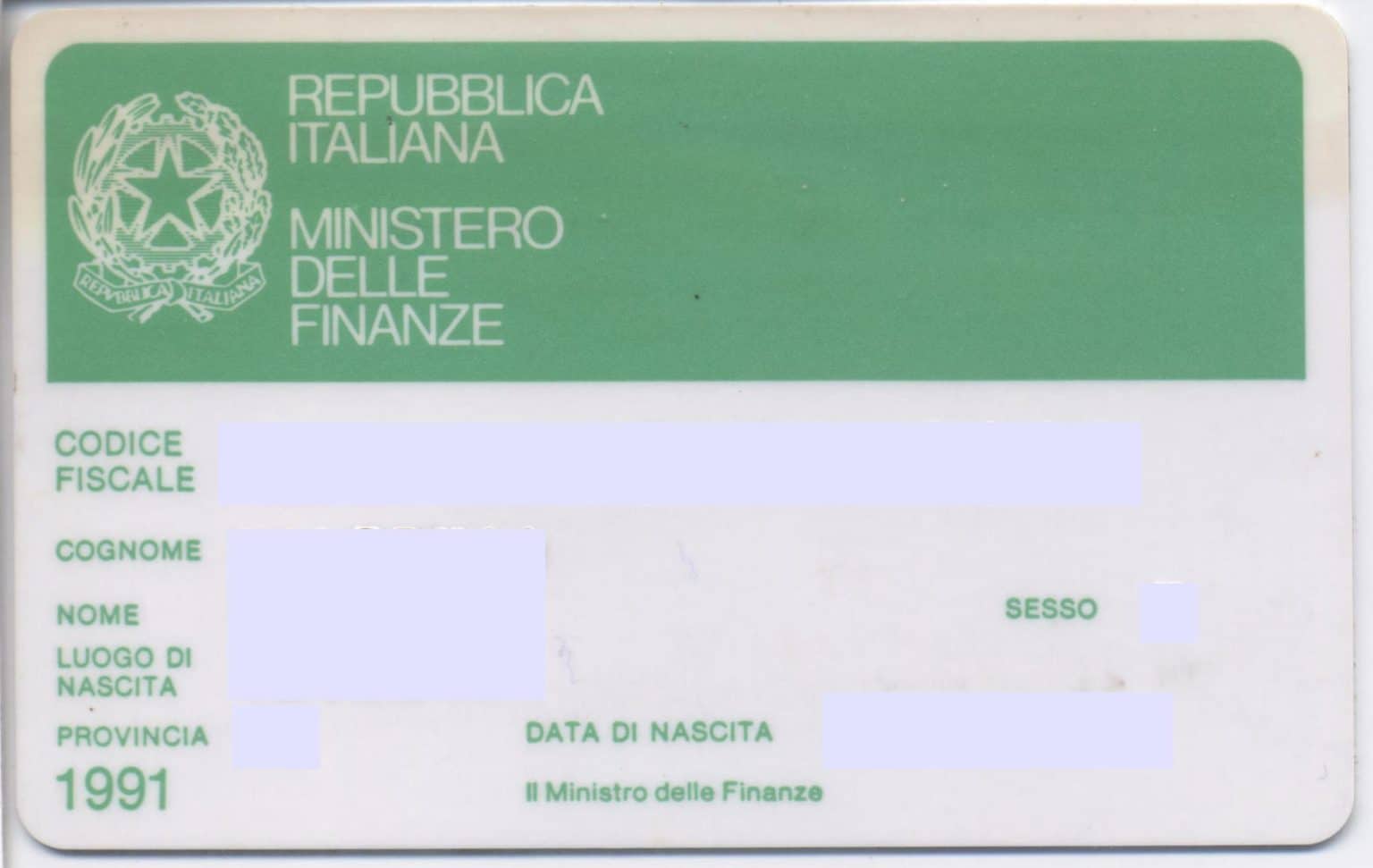Codice fiscale doppio: la formula del documento necessita di una ...