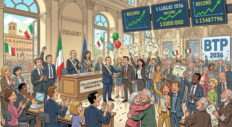 Nuovo BTp a 10 anni, scadenza luglio 2036: cedola e prezzo